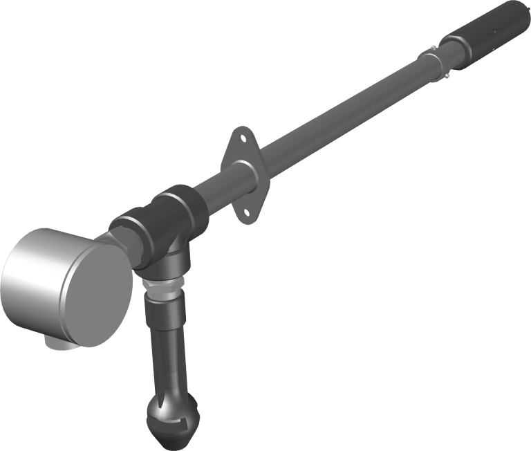 Natural premixed gas pilot with electric ignition system and flame ...